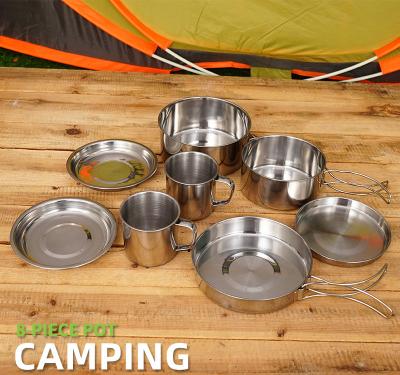 中国 ポータブルスタイルのステンレスステール炊飯器セット 屋外キャンプ US 6.5 / パーツ 販売のため