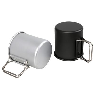 Cina Coppa pieghevole portatile leggera in alluminio da campeggio tazza da caffè con 1 pezzo Min.Order in vendita