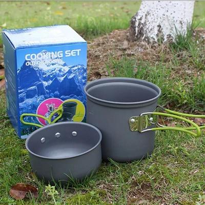 China Een handige niet-stick pot set voor koken en kamperen Te koop