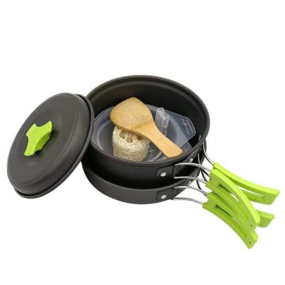 Chine Ensemble d'ustensiles de cuisine portables pour le camping Pâtisserie en aluminium léger et 1 poêle inclus à vendre