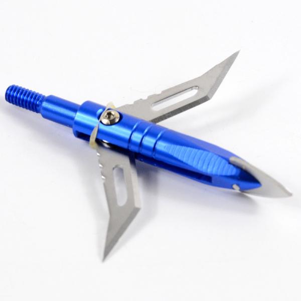 Quality 4.3X2.5cm Portable 100 Grain Metal Broadhead for Bow Archery Outdoor Hunting Arrow Head for sale