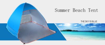 China All Season Green Outdoor Beach Tent Sun Shade Automatic Pop up Waterproof Family Tent for sale