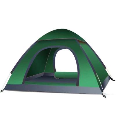 China 2 Türen Stil Außenklappbares automatisches Pop-up Campingzelt für Familien-Picknick 2,8 kg zu verkaufen