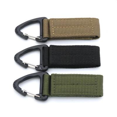 Cina 65x25mm Nylon Tactical Carabiner Lanyard Strap Keychain Rimborsi entro 30 giorni in vendita