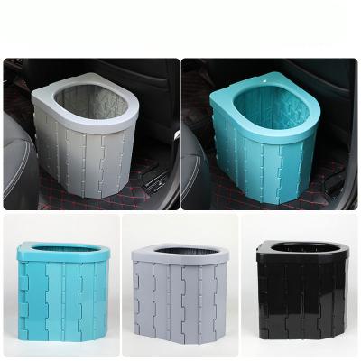 Cina Richiesta personalizzata US Campeggio all'aperto Toilet pieghevole in plastica portatile per viaggiare in vendita