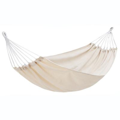 China Outdoor Draagbare 200x80cm katoenen hangmat voor kamperen en reizen 30-daagse retourbeleid Te koop
