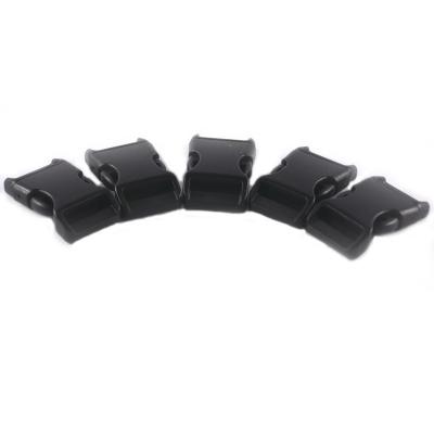 China 20mm Black Plastic Buckle Dog Collar with Convenient Quick Release Buckles for sale