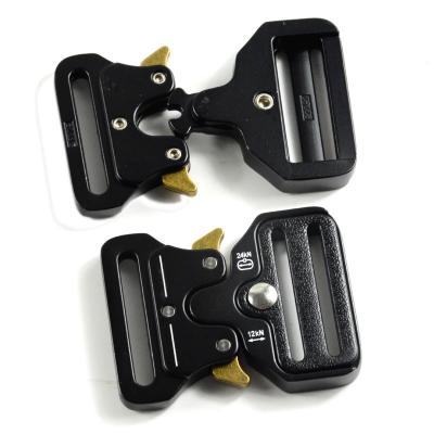 China 38mm Alloy Belt Buckle Quick Release Metal Tactical Cobra Buckle for Outdoor Activity for sale