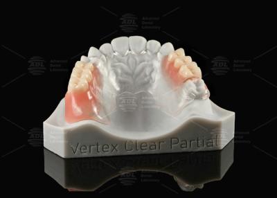 China Vertex Clear  Flexible Partial Virtually Unbreakable Low Allergy Risk Full Partial Denture for sale