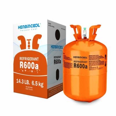 Cina 14.3LB 6.5Kg Protezione ambientale Refrigerant AR600A Gas frigorifero R600a in vendita