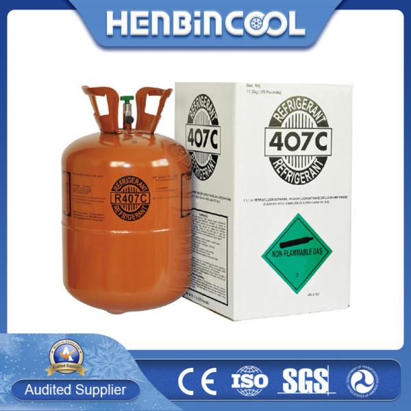 Quality Colorless 11.3kg R407c Refrigerant Gas Can Refrigerant Gas 407c for sale