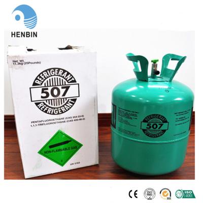 China R507 Refrigerant 99.6% Purity CH2FCF3 Gas R507A Colorless for sale