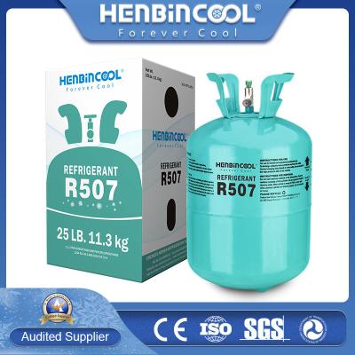 Cina Gas di raffreddamento R507A Frigorifero 11,3 kg Refrigerante R507 Bottone usa e getta in vendita