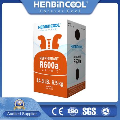 Cina 99.99% Isobutano R600A Frigorifero Inodore 6,5 kg R600a Refrigerante in vendita