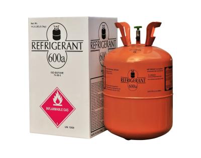 Cina 99.99% Isobutano R600A Frigorifero Inodore 6,5 kg R600a Refrigerante in vendita