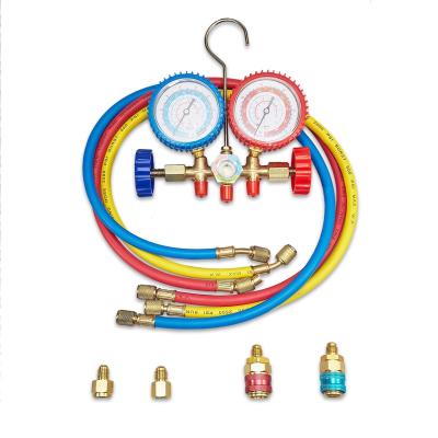 Cina Manifold gauge di refrigerazione in alluminio R502 R12 Refrigerant gauges con cavallo in vendita
