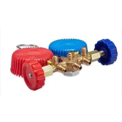 Cina Manifold gauge di refrigerazione in alluminio R502 R12 Refrigerant gauges con cavallo in vendita