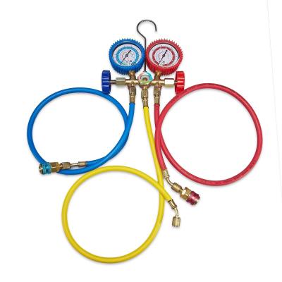 Cina Manifold gauge di refrigerazione in alluminio R502 R12 Refrigerant gauges con cavallo in vendita