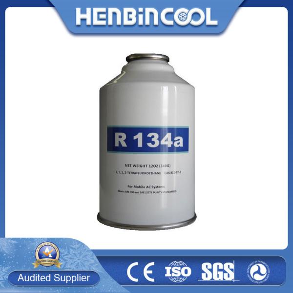 Quality 340g Cool Gas R134A Refrigerant ISO 9001 Air Conditioning Gas for sale