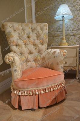 China French Classic Soft Fabric Decorative Armchairs FC-201 for sale