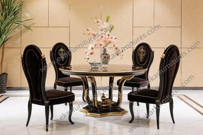 China wholesale Chinese Antique Luxury Round Wooden Dining Table TN-005 for sale