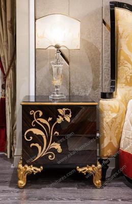 China Minimalist Design Side Table French Bedside Stande Table With Curved Legs TB-023 for sale