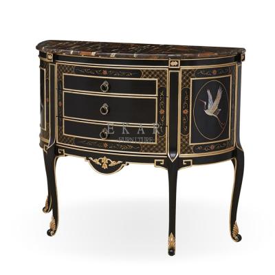 China antique luxury black wooden console table FH-113 for sale