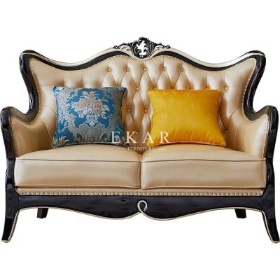 China Living Room Luxury Classical Style 6 Seater Leather Sofa Set à venda