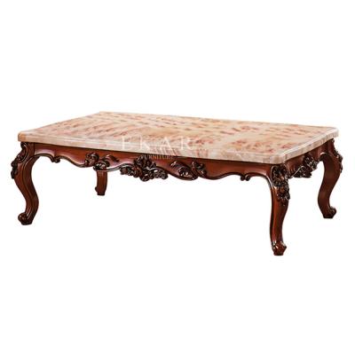 China Marble Top Antique French Style Coffee Table à venda
