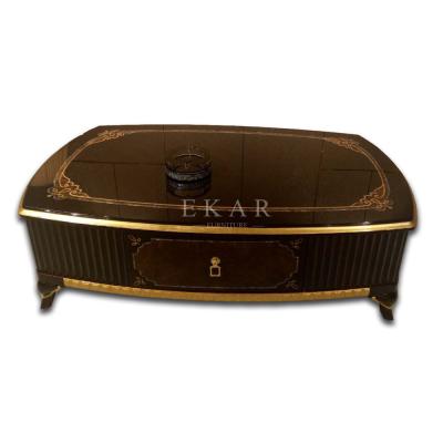 China Luxury Antique Wooden Coffee Table With Drawer à venda