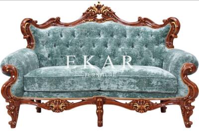 China Italian Luxury Velvet Classic Furniture Living Room Sofa Set  LS-A318T à venda
