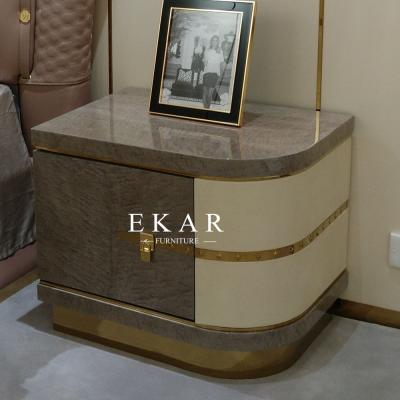 China Real leather open door cabinet W002B11 for sale