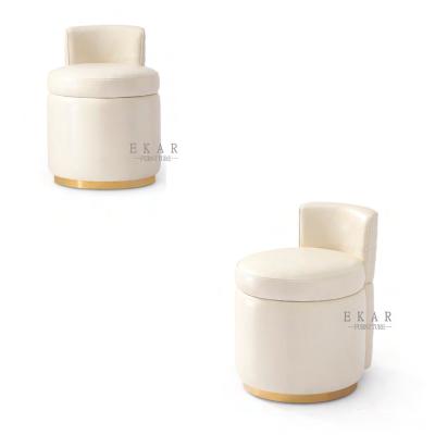 China Modern White Leather Dresser Dressing Chair W002B16B for sale