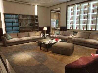 China Contemporary High End Design Wide Seat European Leather Sofa for sale