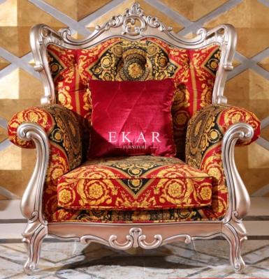 Китай Classic Antique Design Solid Wooden Carved Luxury Fabric Sofa продается