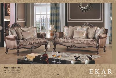 China Classic Antique Carved Royal Style Set Living Room Sofa Chesterfield à venda