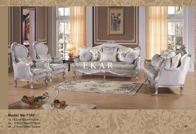 China Classic Royal Upholstery Gray velvet Fabric Livingroom Furniture Sofa Set à venda