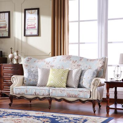 Китай Oak Wood Sofa Set American Living Room Leather Upholstery Sofa Set продается