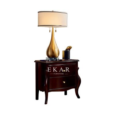 China Antique Wooden Bedside Table Nightstand With Drawer for sale