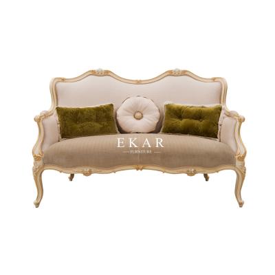 Китай Elegant European Style Living Room Furniture Wooden Design Velvet HIgh End Fabric Sofa продается