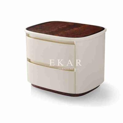 China Modern British Style Side Table Hotel Bedroom Nightstand for sale
