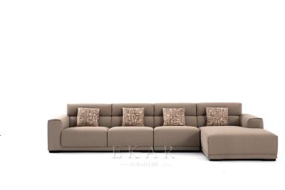 China Modern Sectional Fabric Recliner L Shaped Sofa Set for sale