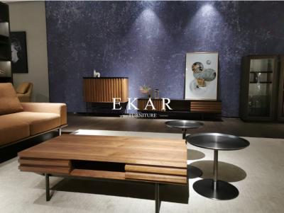 China MDF Modern Style Fancy Stainless Steel Frame Italian Coffee Table for sale