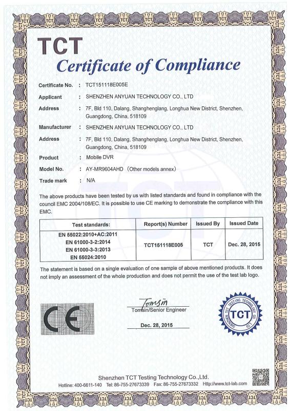 CE - Shenzhen AnYuan Technology Co.,Ltd