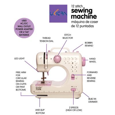 Cina Easy-to-ABS Metallo Macchine da cucire domestiche 505 Mini Macchine da cucire portatili domestici in vendita