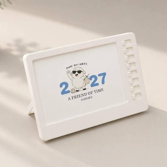 Interactive sliding buttons calendar view showing task tracking mechanism