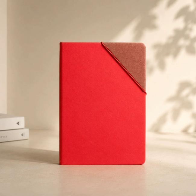 Executive journal text detail showing premium paper quality