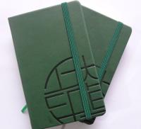 Quality Custom Debossed Hardcover Notebook with Elastic Closure Strap and Eco-Friendly for sale