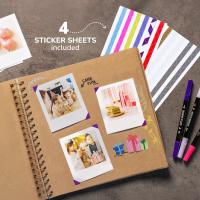 Quality Custom Kraft Paper Scrapbook Album with 80 Pages Spiral Bound and Customizable for sale