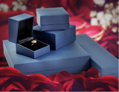 China Custom Rigid Jewelry Gift Box with Velvet Lining and Matte/Gloss Lamination for Luxury Packaging for sale